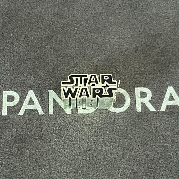Pandora | Jewelry | Pandora Star Wars Silver 3d Logo Charm | Poshmark